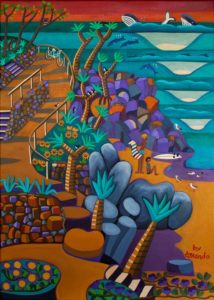 Amanda-Bragg-Secret-Spot - Narrative Painting Northern Rivers